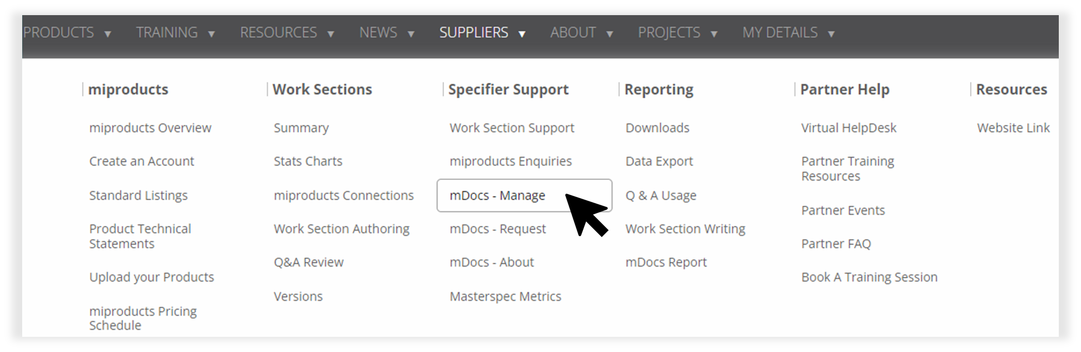 New mDocs ARCHIVE Feature - Masterspec